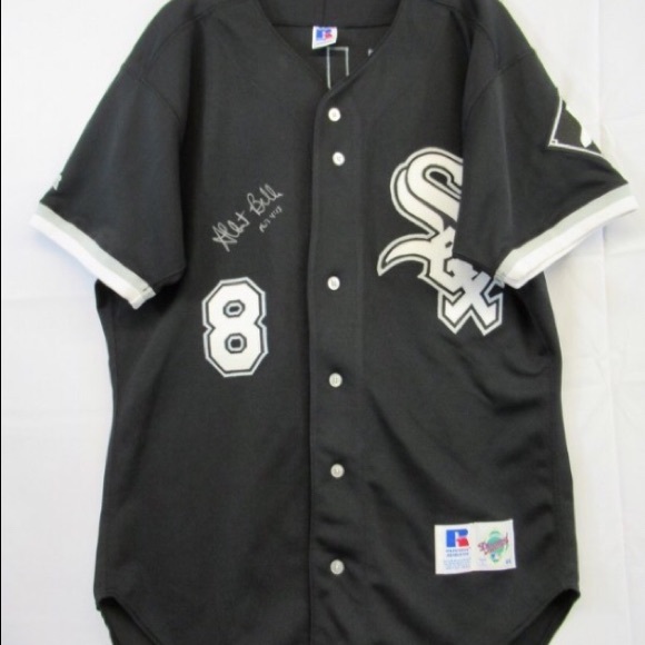 Russell Athletic | Other | Vintage Albert Belle Signed White Sox Jersey ...